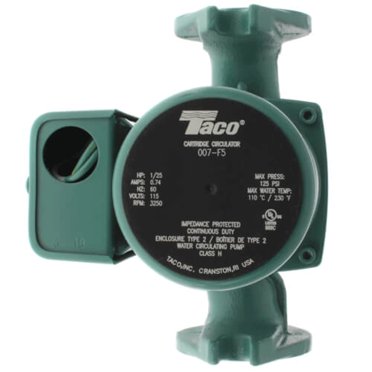 Taco Hydronic Circulating Pump,1/25HP,Flanged 007-F5-7IFC - Walmart.com