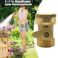 1pc 3/4" Garden Hose Shut Off Valve Water Pipe Faucet Connector Solid ...