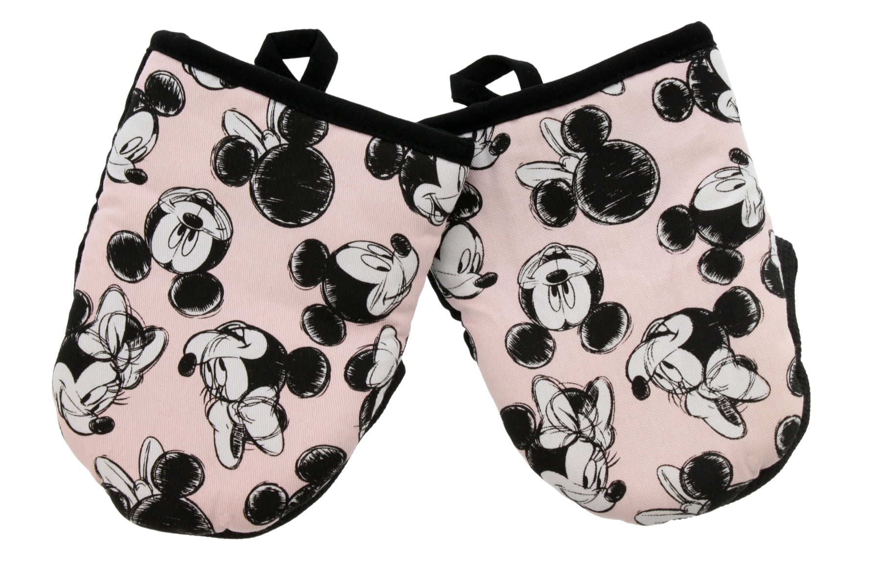 Best Brands Minnie Mouse 2 Pack Oversized Pink Mini Kitchen Mitts ...