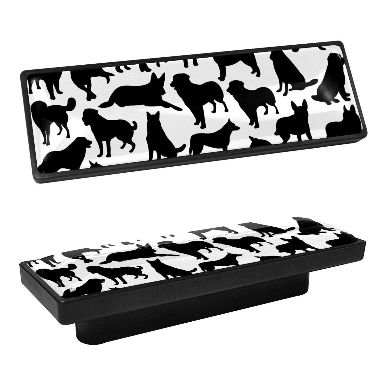 4 Pcs Rectangle Cabinet Handle Cupboard Knob Drawer Pulls Handle Dogs ...