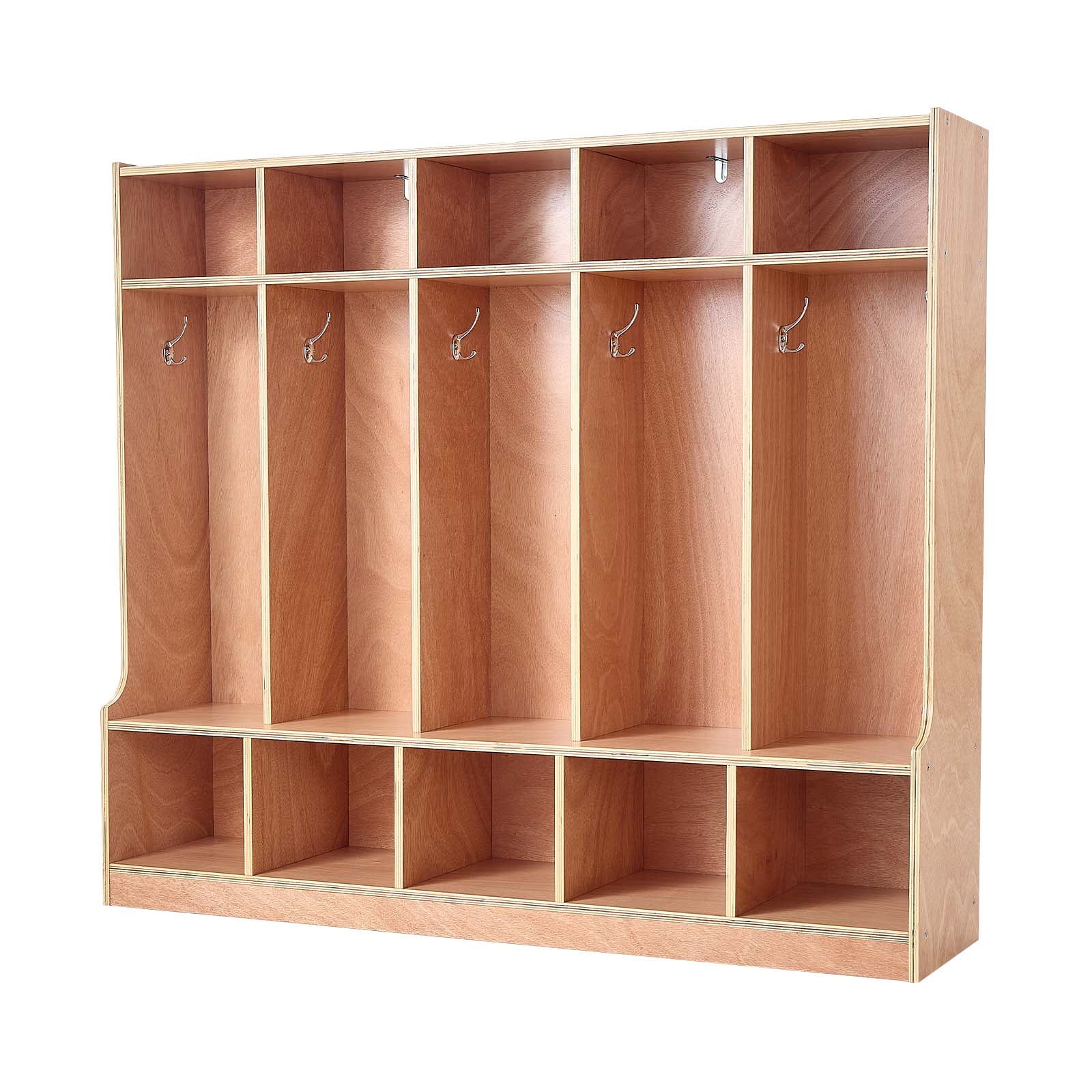 Click here for Kffkff 5-Section Kids Coat Locker  Wooden Toddler... prices