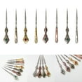 2 Pieces Vintage Sewing Awls Tailors Awl Metal Stitching Awl Ergonomic ...