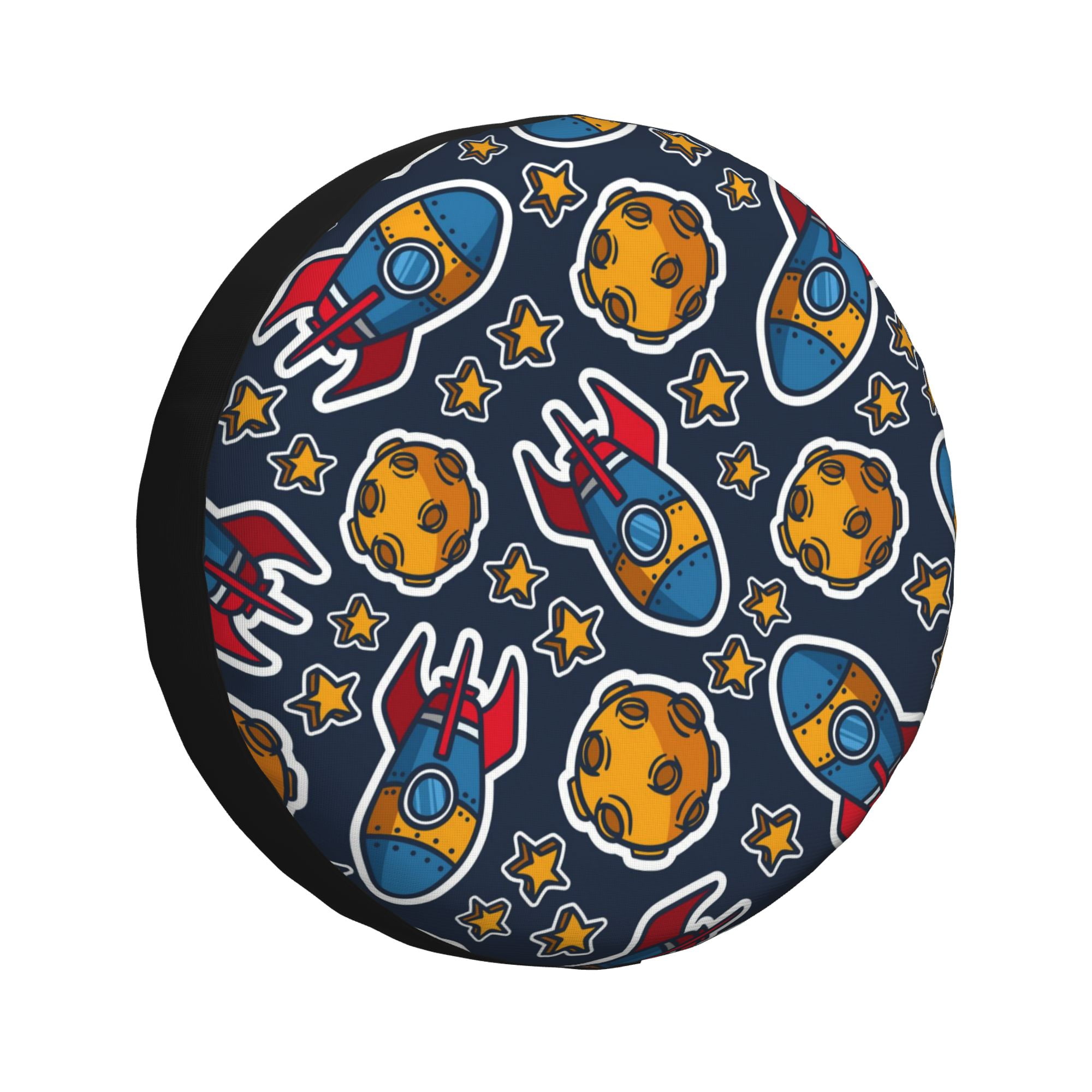 XMXY Cartoon Alien Galaxy Star Spare Tire Cover, Universal Waterproof ...