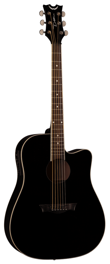 Dean Guitars AX DCE CBK AXS Dreadnought Cutaway Acoustic-Electric ...