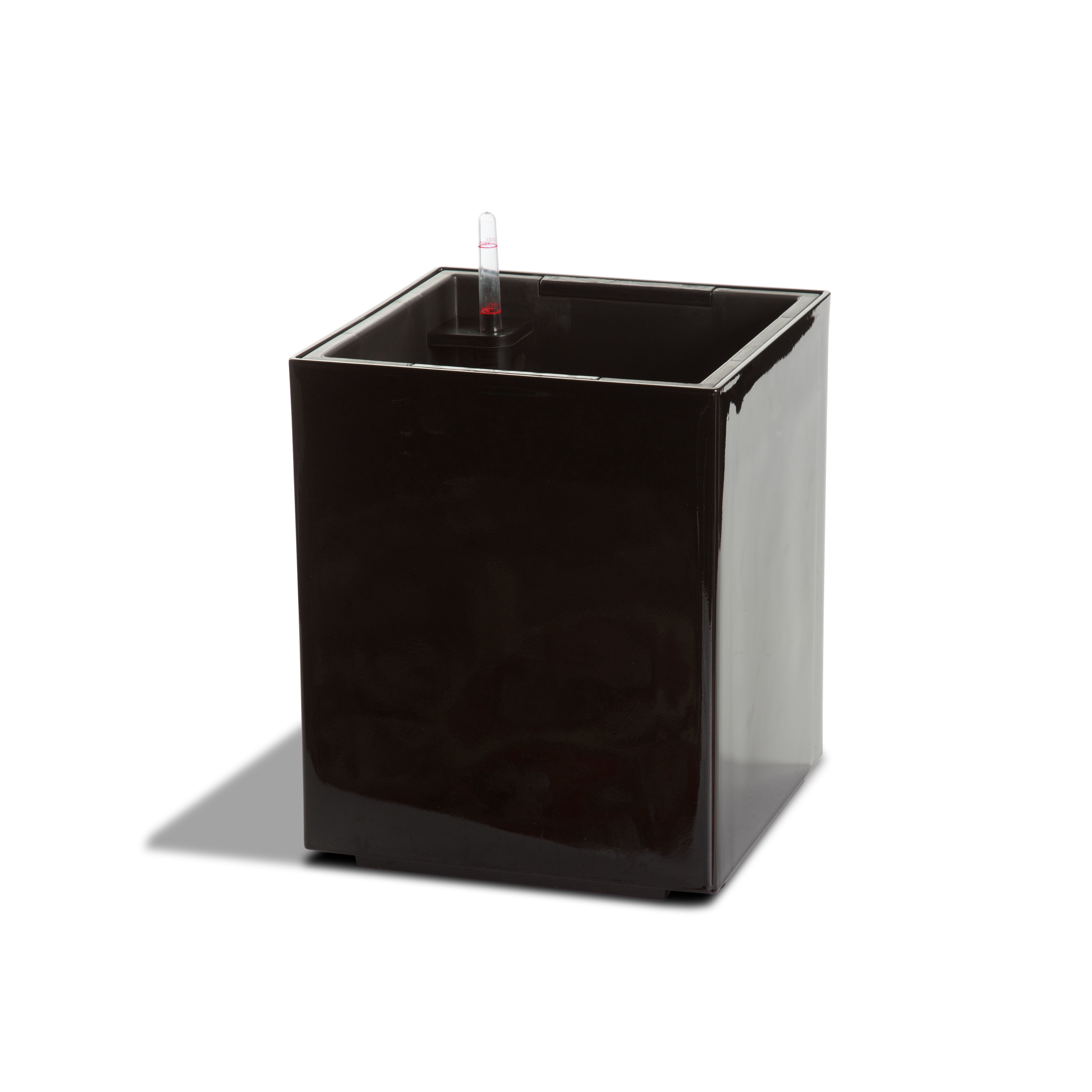 Algreen Modena Cube Planter, Self-Watering, Glossy Black - Walmart.com