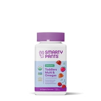SmartyPants Organic Toddler Multi & Vegetarian Omega 3 Gummy Vitamins ...