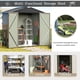 Devoko 4×6 ft.Patio Metal Shed, Lockable Garden Shed for Outdoor ...