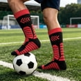 Dakiuu Compression Soccer Athletic Running Socks for Women Men Unisex ...