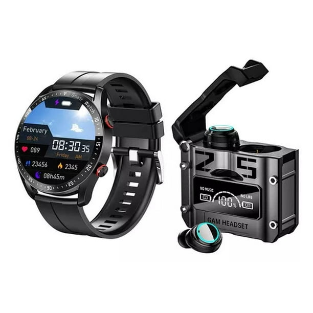 Smartwatch Kit ECG+PPG Chamada Bluetooth e Fones de Ouvido | Walmart en ...