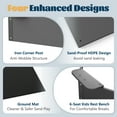 FOOWIN Large HDPE Sandbox with Cover & Liner, 78"x68"x8" Solid Sand Box ...