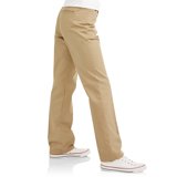 Real School Juniors' Teen Bottoms Flat Front Low Rise School Uniform ...