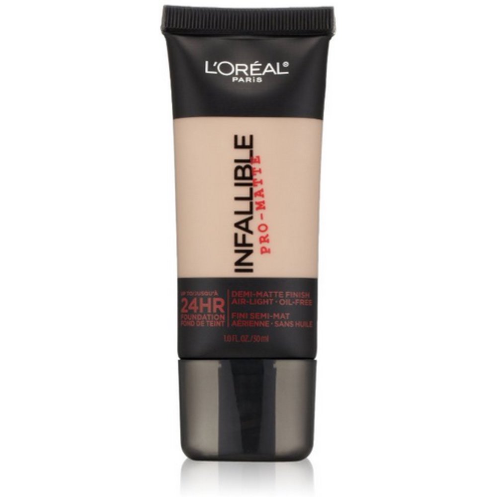 L'Oreal Paris Infallible Pro-Matte Foundation, Shell Beige [102] 1 oz ...