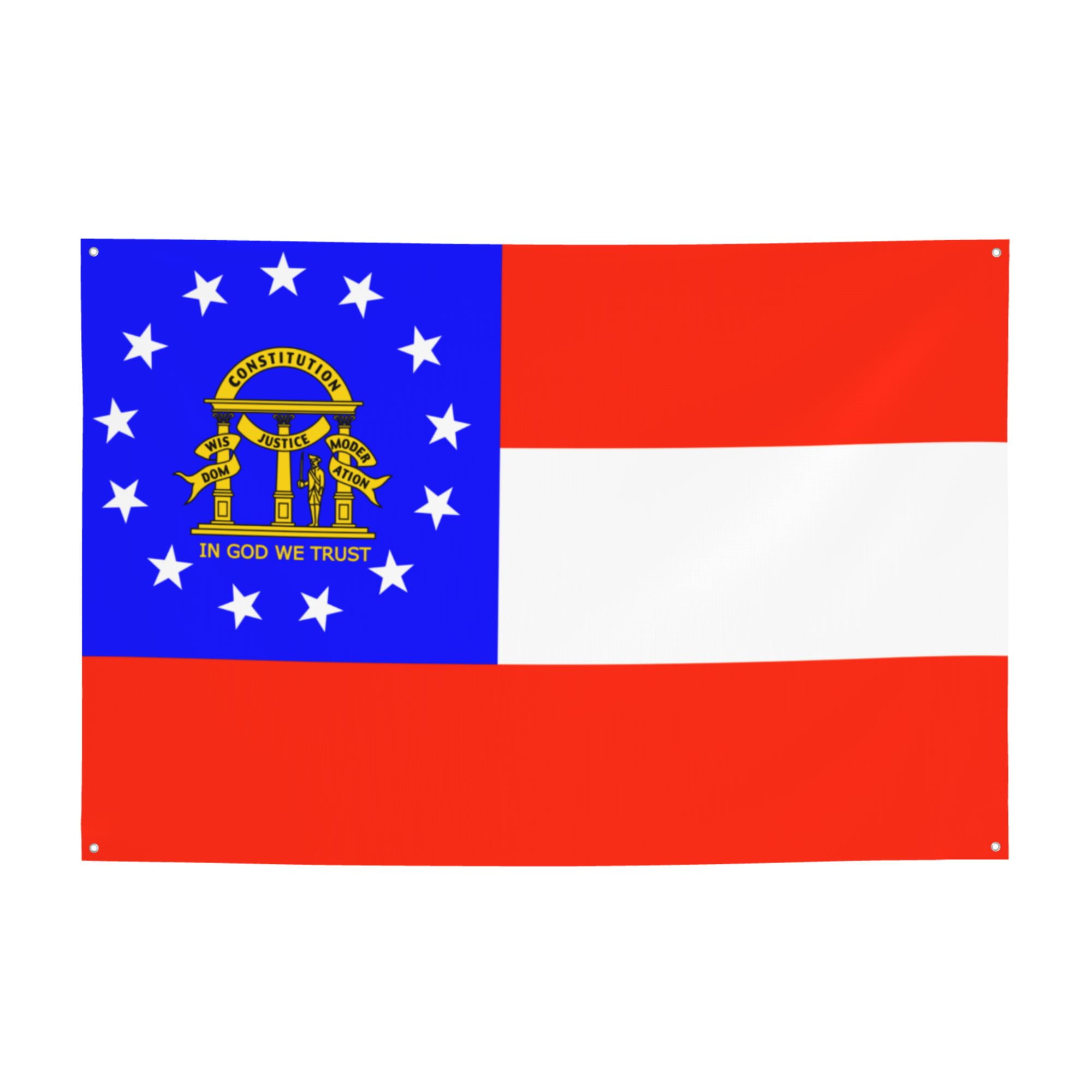 Georgia State Seal Flag Sign Banner, Hanging Banners Backdrop Festive ...