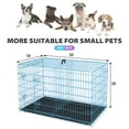 30 Inch Sturdy Heavy-Duty Plastic Dog Crate for Small Dogs, Folding ...