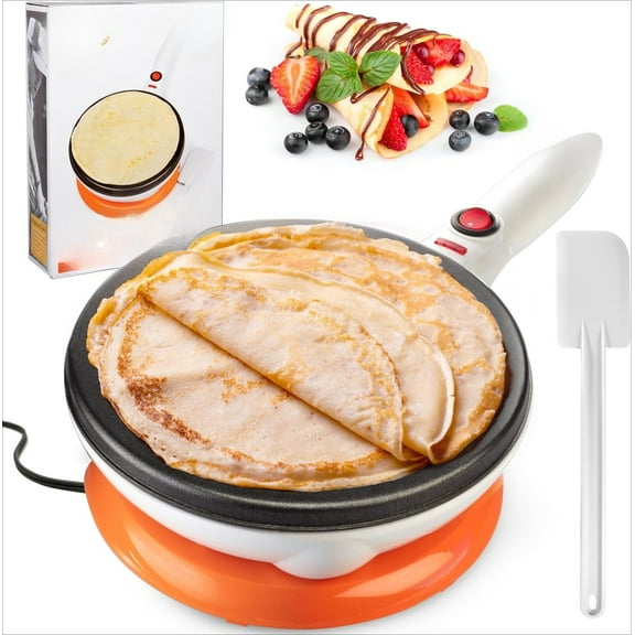 MasterChef Cordless Pancake & Crepe Machine with Non-stick Plate ...