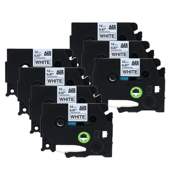 12mm 47 Laminated White Tz Tape