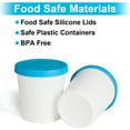 Walmart 2 Pcs Reusable Quart Ice Cream Storage Containers with Leak ...