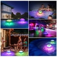 Rechargeable Floating Pool Lights, Pool Lights with 6 Dynamic Lighting ...