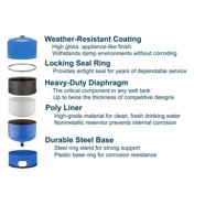 Flotec FP7120 Vertical Pre-Charged Pressure Water Tank, 35 Gallon ...