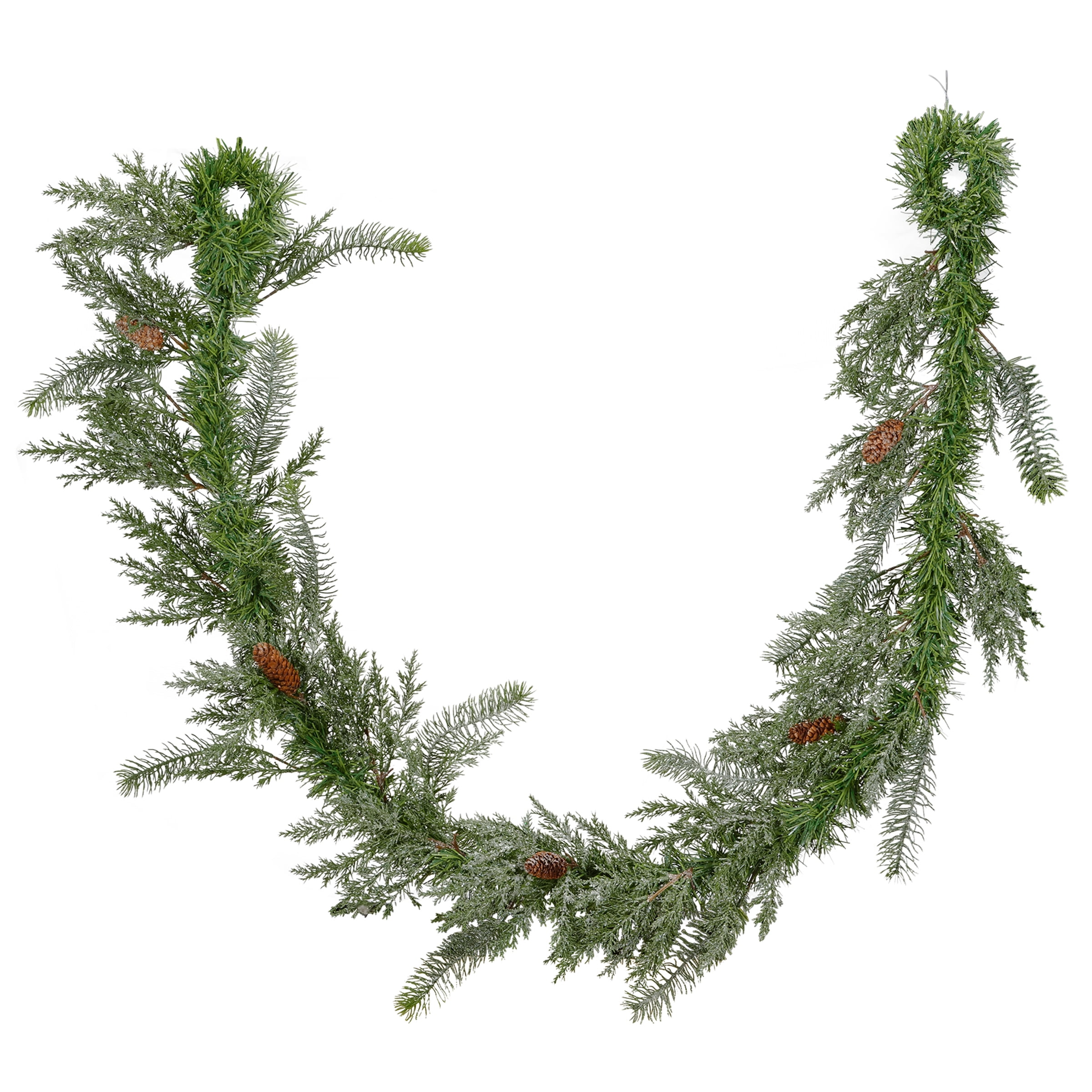 Darice Angel Pine Garland Snow, 6 Feet - Walmart.com