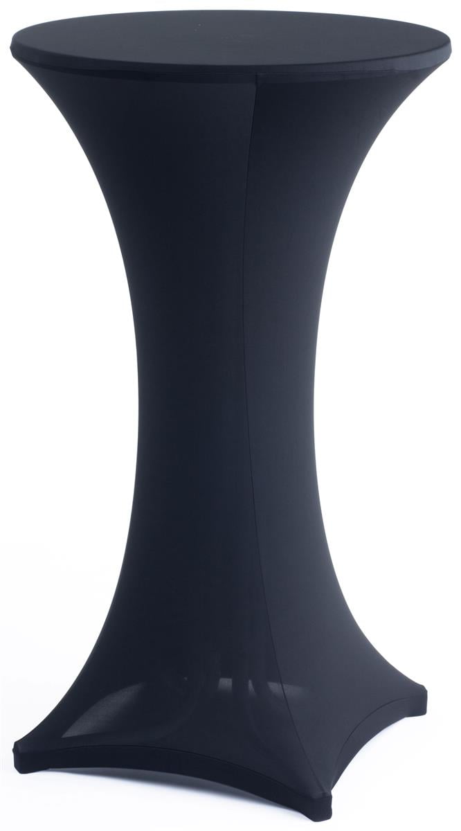 27-1/2" Highboy Table with Spandex Stretch Fabric Tablecloth, 47-3/8 ...