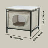 TRIXIE Emmie Indoor Cat Condo, Cat Bed Side Table, Cat Hideaway Cave ...