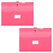 FIVE STAR Mod Daisy 7-Pocket Vertical Expanding File with Black ...