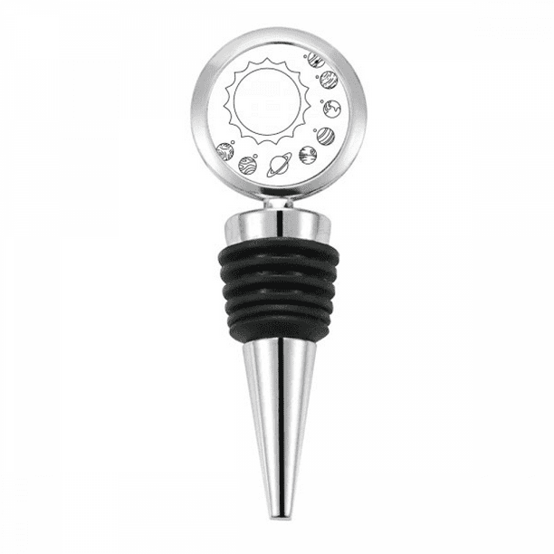 Contorno de la línea planetaria del sistema solar Tapón de botella de ...