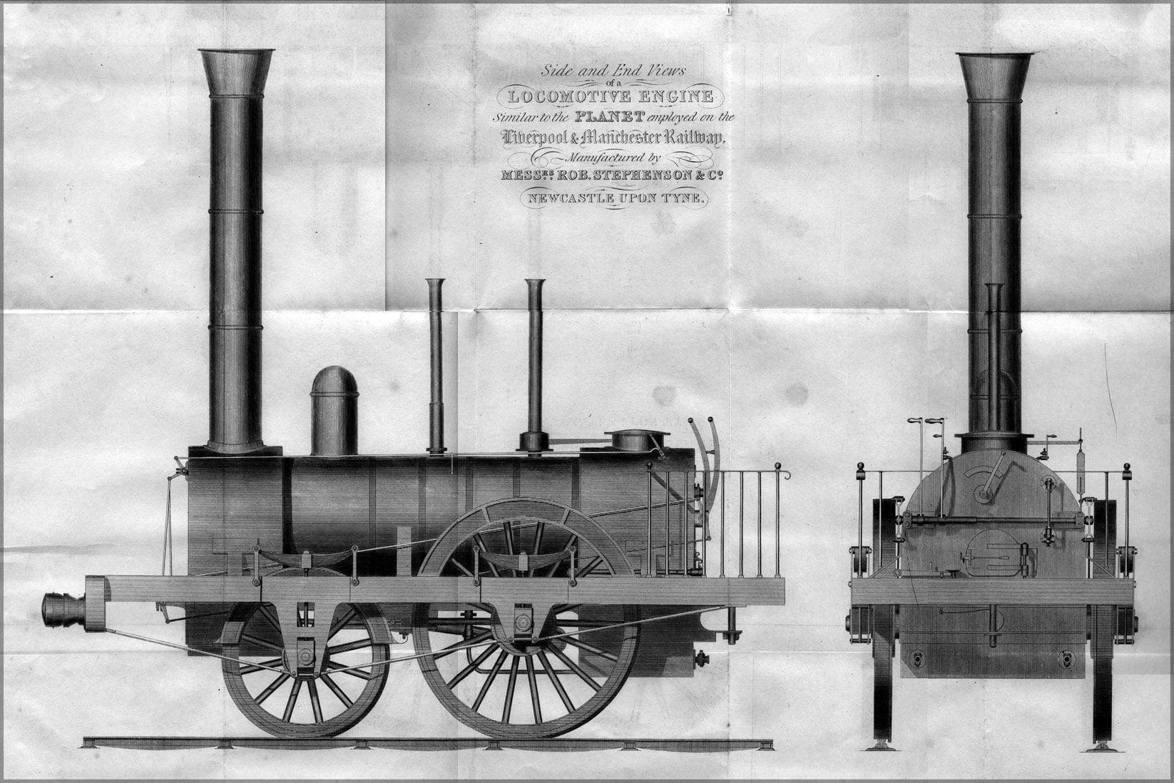 24"x36" Gallery Poster, locomotive steam engine similar to the train ...