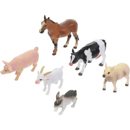 Mini Farm Animal Figurines Farm Animal Action Figures Simulation Farm ...
