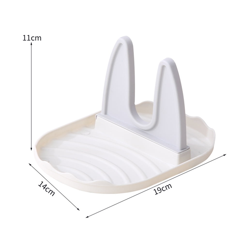 Plastic Pan Pot Cover Lid Rack Stand Spoon Holder Stove Organizer ...