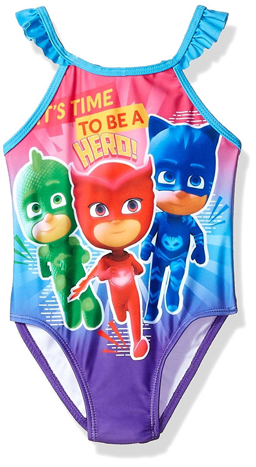 Dreamwave Toddler Girls' PJ Masks Swimsuit, Sky Blue, 2T - Walmart.com