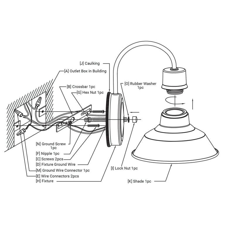 Gooseneck Light Fixture Parts | Shelly Lighting