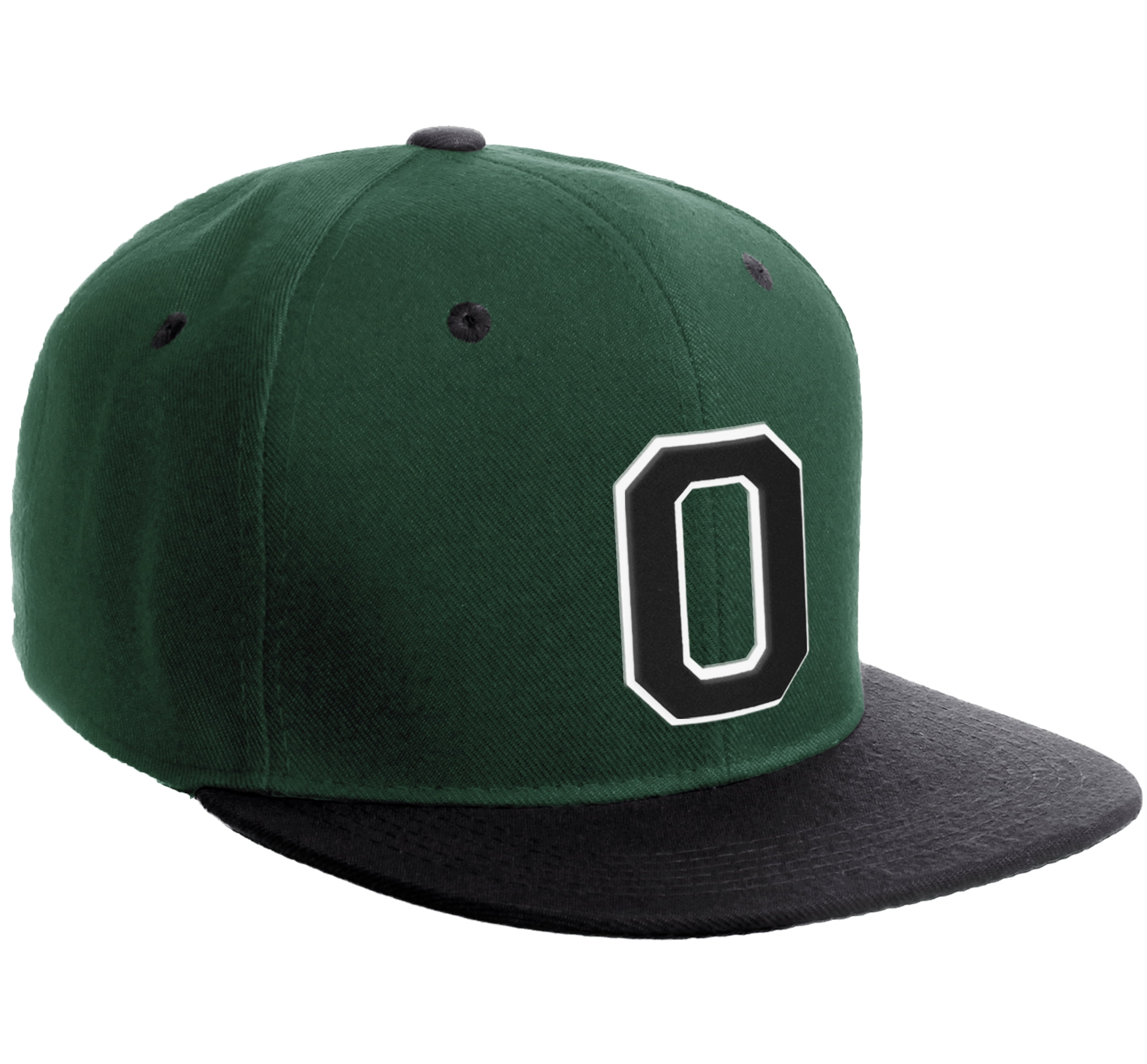 Daxton Classic Snapback Hat Custom A to Z Initial Varsity Letters, Dark ...