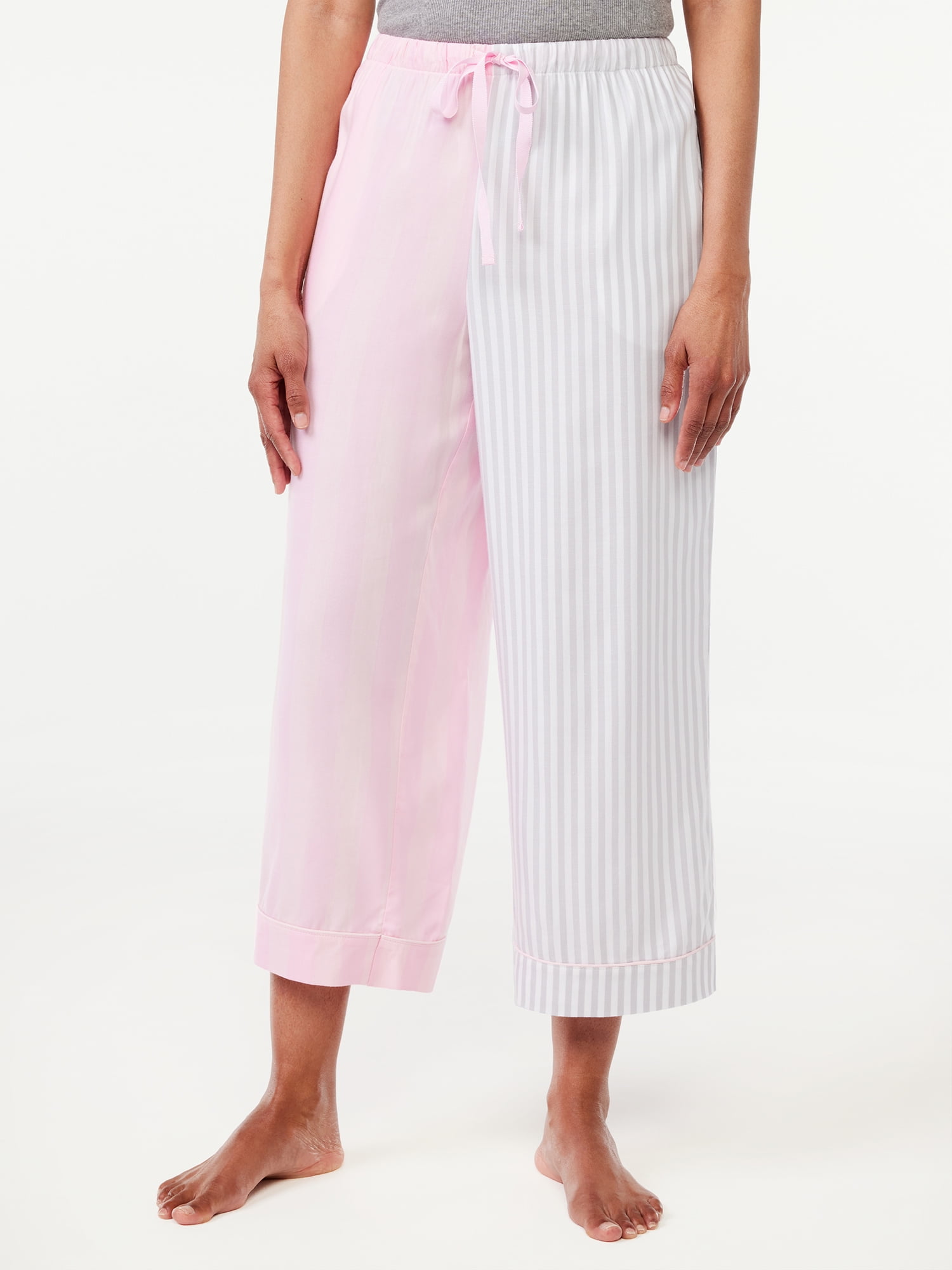 Joyspun Women's Woven Cropped Pajama Pants, Sizes S to 3X - Walmart.com
