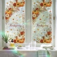 Happy Thanksgiving Window Privacy Film, Harvest Fall Orange Pumpkin ...