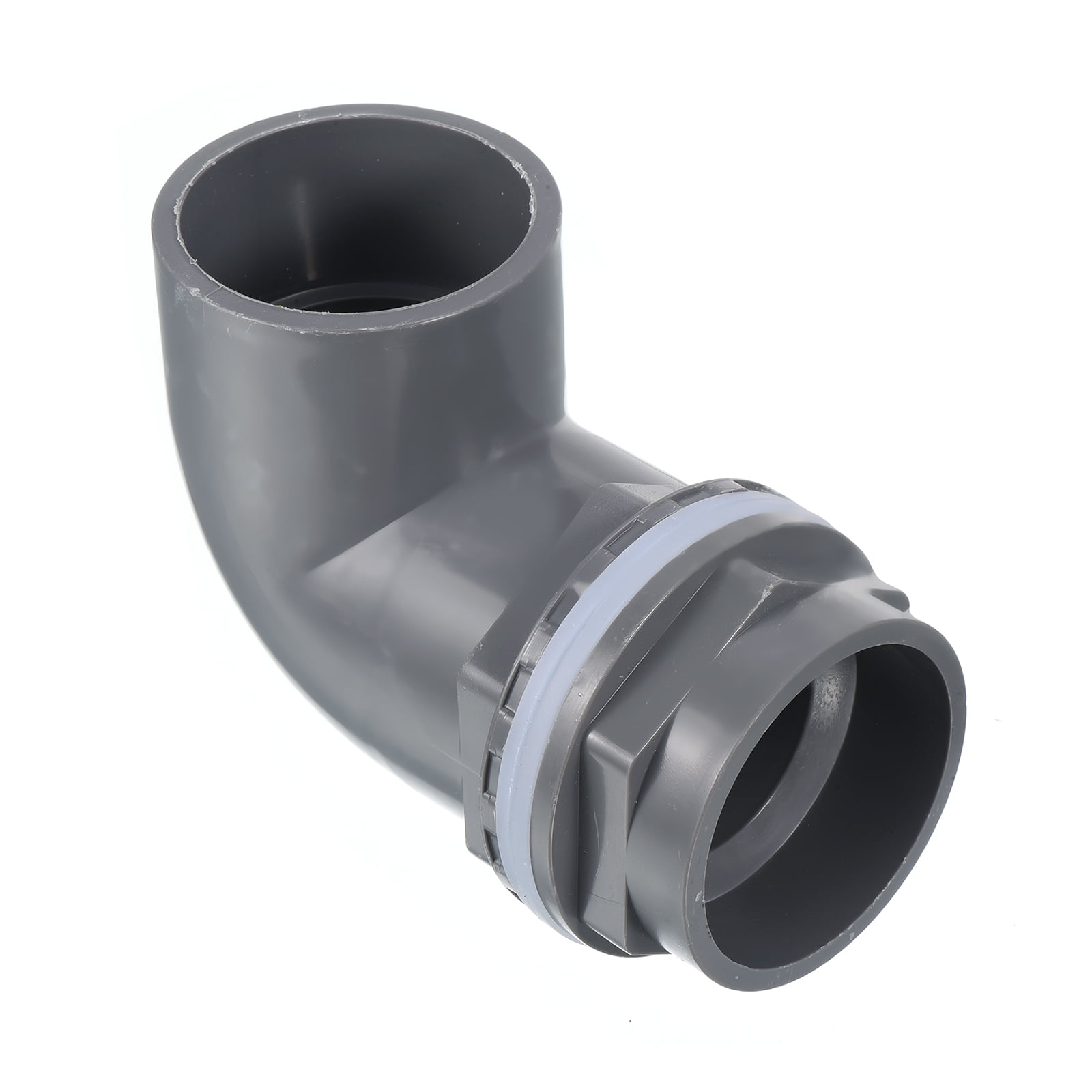 Uxcell 50mm PVC Elbow Water Tank Pipe Connector, Coupling Fitting ...