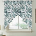 Abstract Paisley Pattern Swag Curtain Valance for Window 2 Panels ...