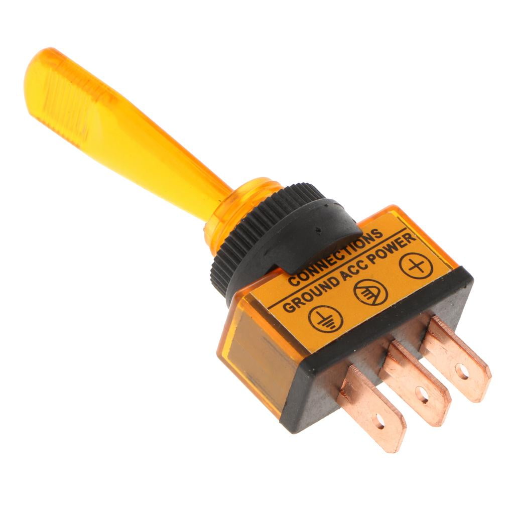 Car Toggle Switch SPDT Latching (Maintained) OFF- Pin 3 Position 12V ...