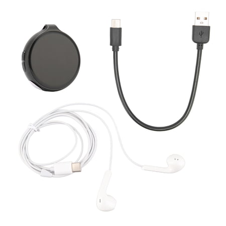 Mini Voice Activated Recorder, Round Voice Recorder 35 Hours Battery ...