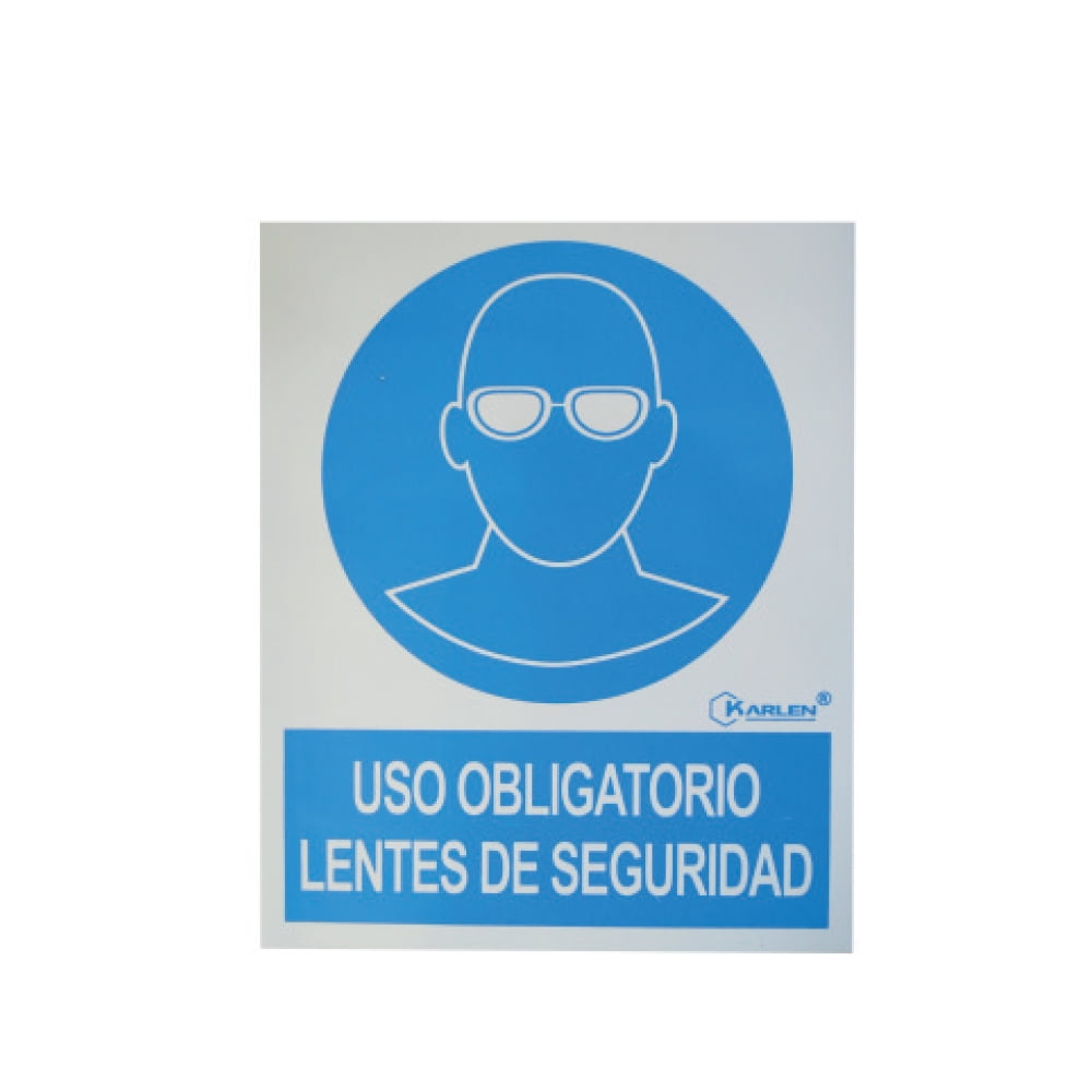 Señal Lentes KARLEN Uso obligatorio de lentes de seguridad | Walmart en ...