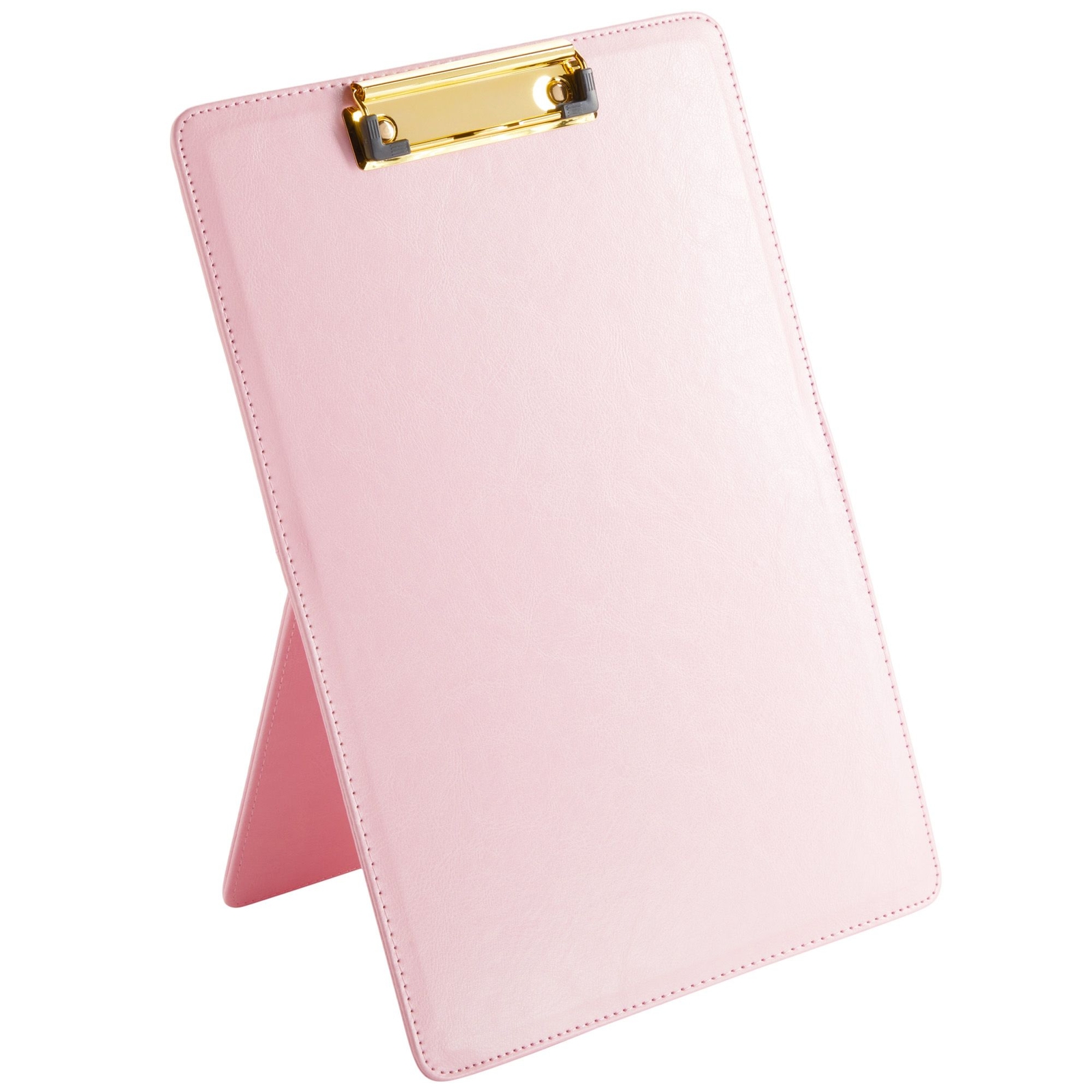 Pink Standing Clipboard, PU leather Foldable Stand and Document Holder ...