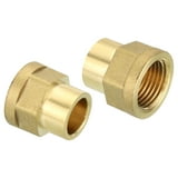 Uxcell 15mm x 1/2BSPT Brass Compression Tube Fitting, 1 Pcs Garden Hose ...