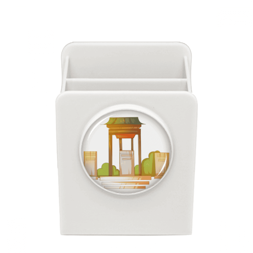 China Bell Pavilion Bower Antiquity Desk Pencil Holder Cup Pen ...