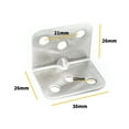 40 Pcs Shelf Bracket Right Angle Brackets Corner Code Brackets L Shaped ...