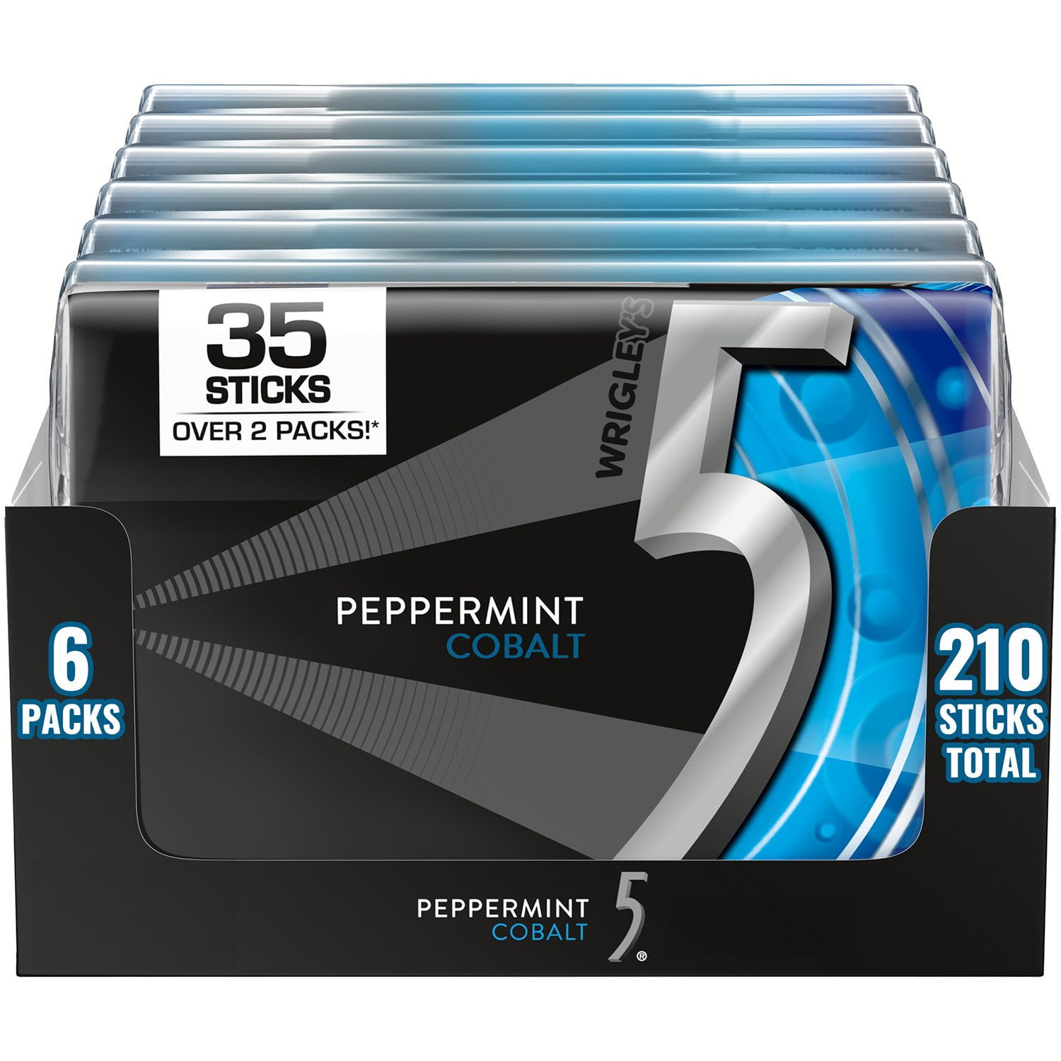 Wrigley's 5 Peppermint Cobalt Gum, 35 pcs., 6 pk. - Samsclub.com