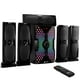 Frisby Audio 125 Watt Home Theater 5.1 Surround Sound Speaker System ...