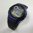 Casio Men's Black Resin Strap Digital Sport Watch, Blue Accents W213 ...