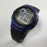 Casio Men's Black Resin Strap Digital Sport Watch, Blue Accents W213 ...