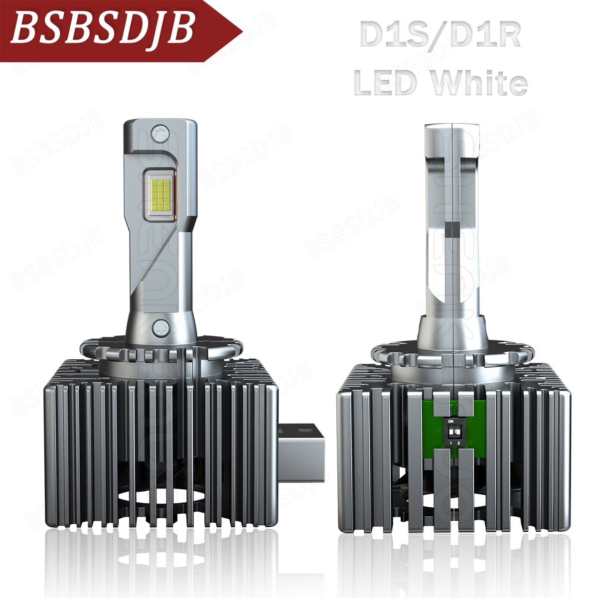 For Cadillac Escalade 2007-2014 D1S LED Headlight Bulbs High Low Beam ...